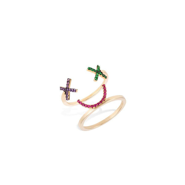 RUIFIER Visage ELEMENTS Stacking Ring 18K Gold Stackable Ring | RUIFIER