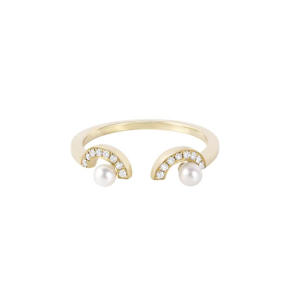 RUIFIER Visage ELEMENTS Stacking Ring 18K Gold Stackable Ring | RUIFIER