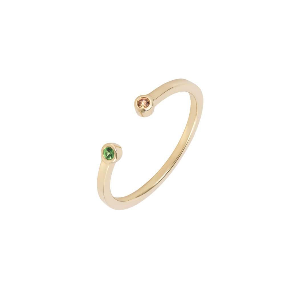 RUIFIER Visage ELEMENTS Stacking Ring 18K Gold Stackable Ring | RUIFIER