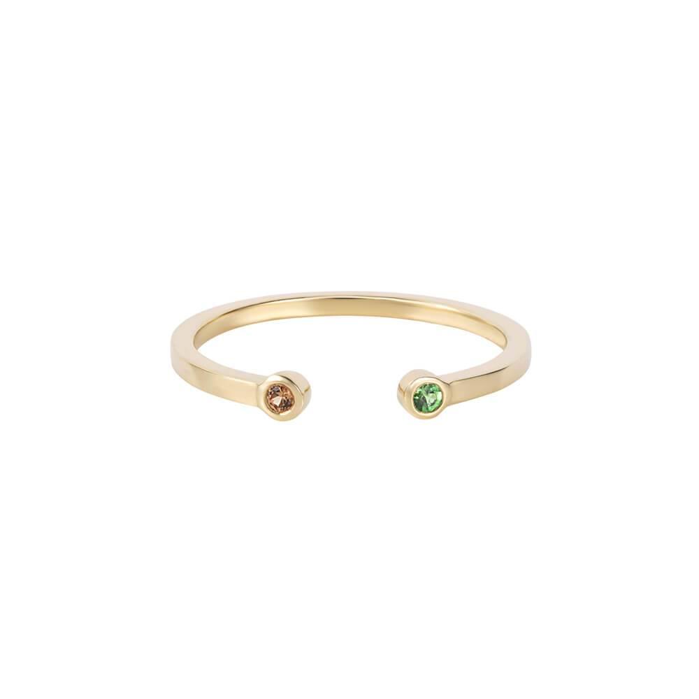 RUIFIER Visage ELEMENTS Stacking Ring 18K Gold Stackable Ring | RUIFIER