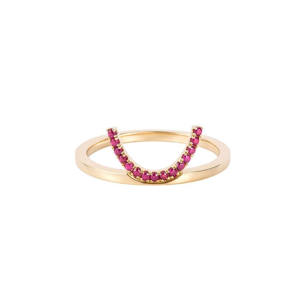 RUIFIER Visage ELEMENTS Stacking Ring 18K Gold Stackable Ring | RUIFIER