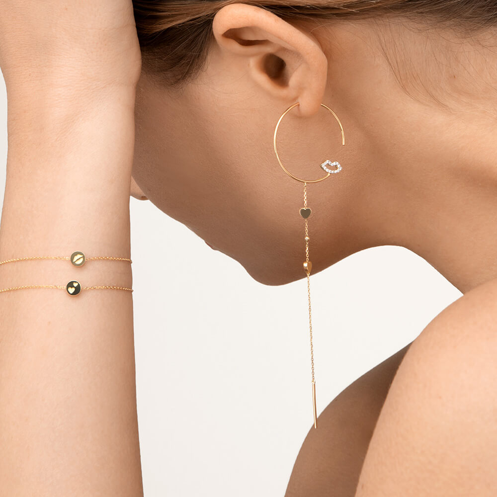 Modern Words Fine Crush Drop Earring | RUIFIER